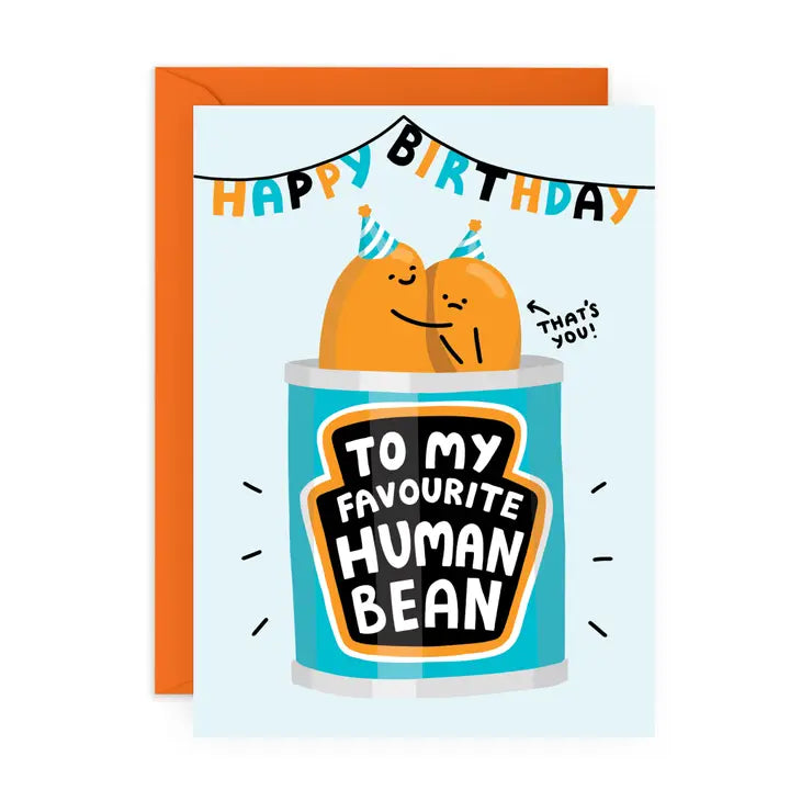 Happy Birthday Favourite Human Bean Card – The Hamlet British Store