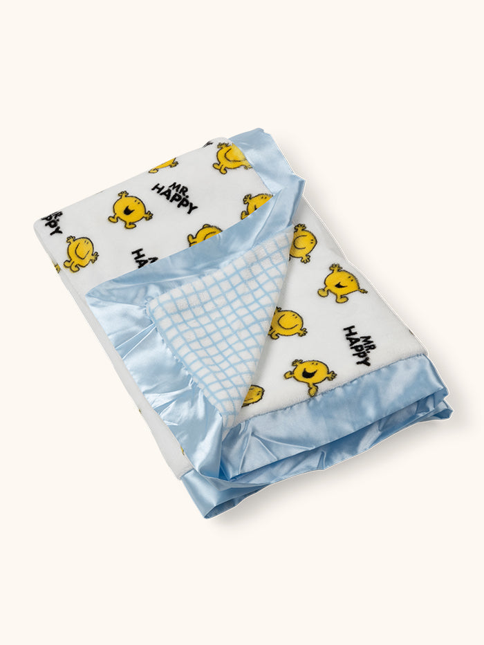 Mr. Happy Reversible Baby Blanket 30”x40” – The Hamlet British Store
